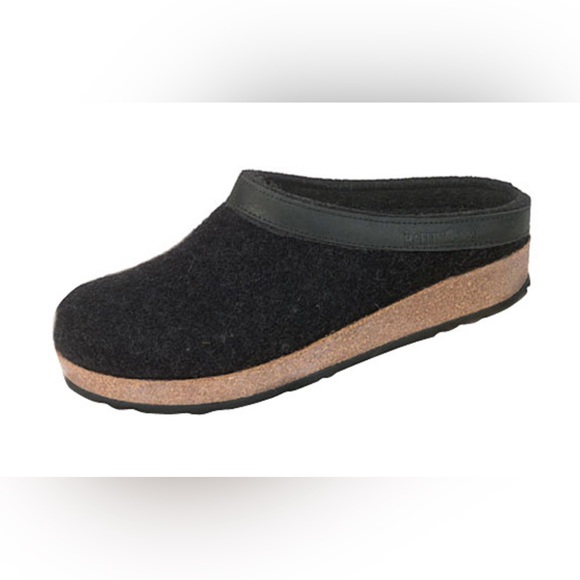 Haflinger | Shoes | Haflinger Grizzly Wool Felt Clogs Black With ...